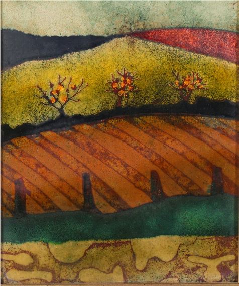 Beryl Turpin | three trees and landscape | MutualArt
