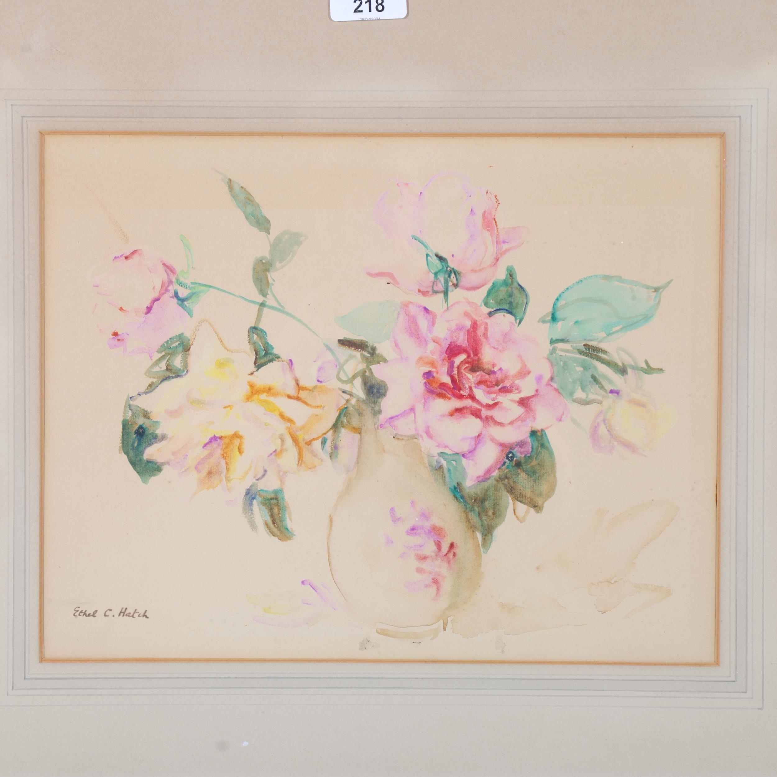 Ethel Charlotte Chase Hatch | still life roses | MutualArt