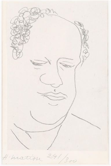 Henri Matisse | portrait of Rene Leriche 1949 (1949) | MutualArt