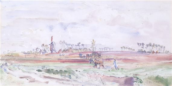 Thomas Hennell | ploughing scene | MutualArt
