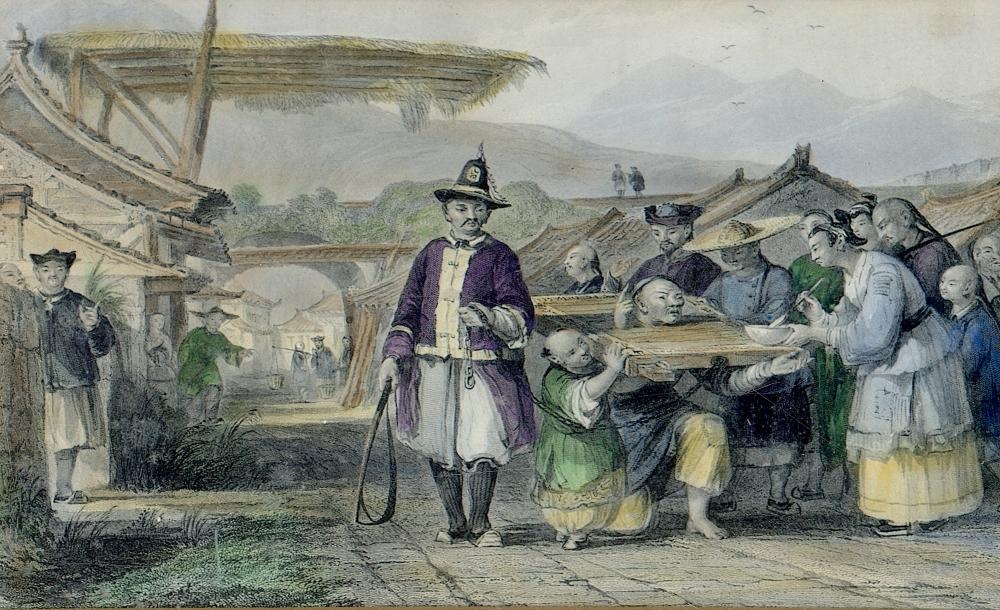 Thomas Allom | colored engraving captures a historical scene titled ...