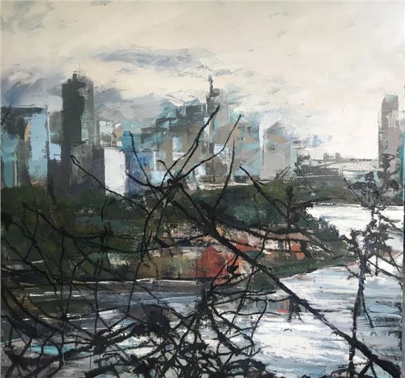 Laura Matthews | FRACTURED CITY BALLS POINT ROAD | MutualArt