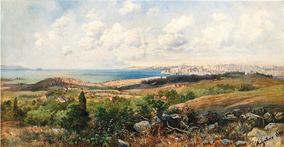 Anna Lynker | Blick auf Istanbul (1884) | MutualArt