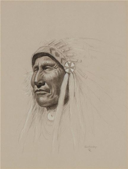 Paul R. Sollosy | Portrait of a chief | MutualArt