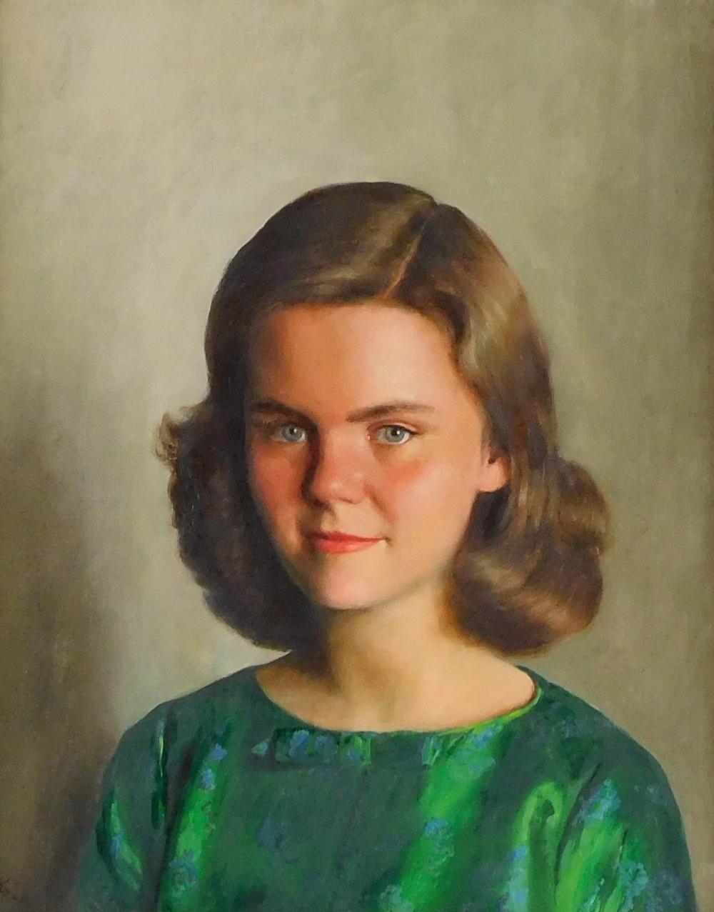 John Koch | Portrait of Jean Louisa Berke as Teenager (1963) | MutualArt