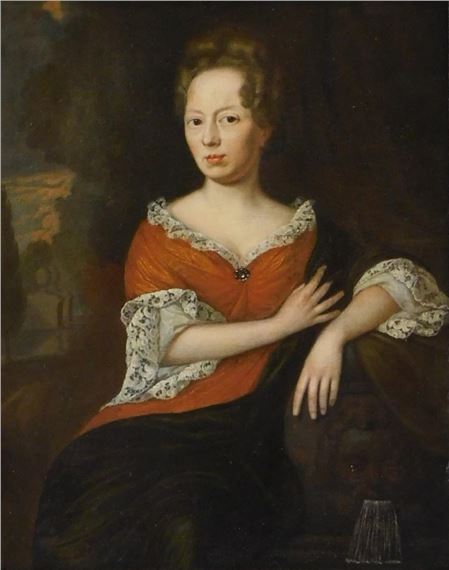 Jan de Baen | Portrait of a Lady in a Parc (1633) | MutualArt