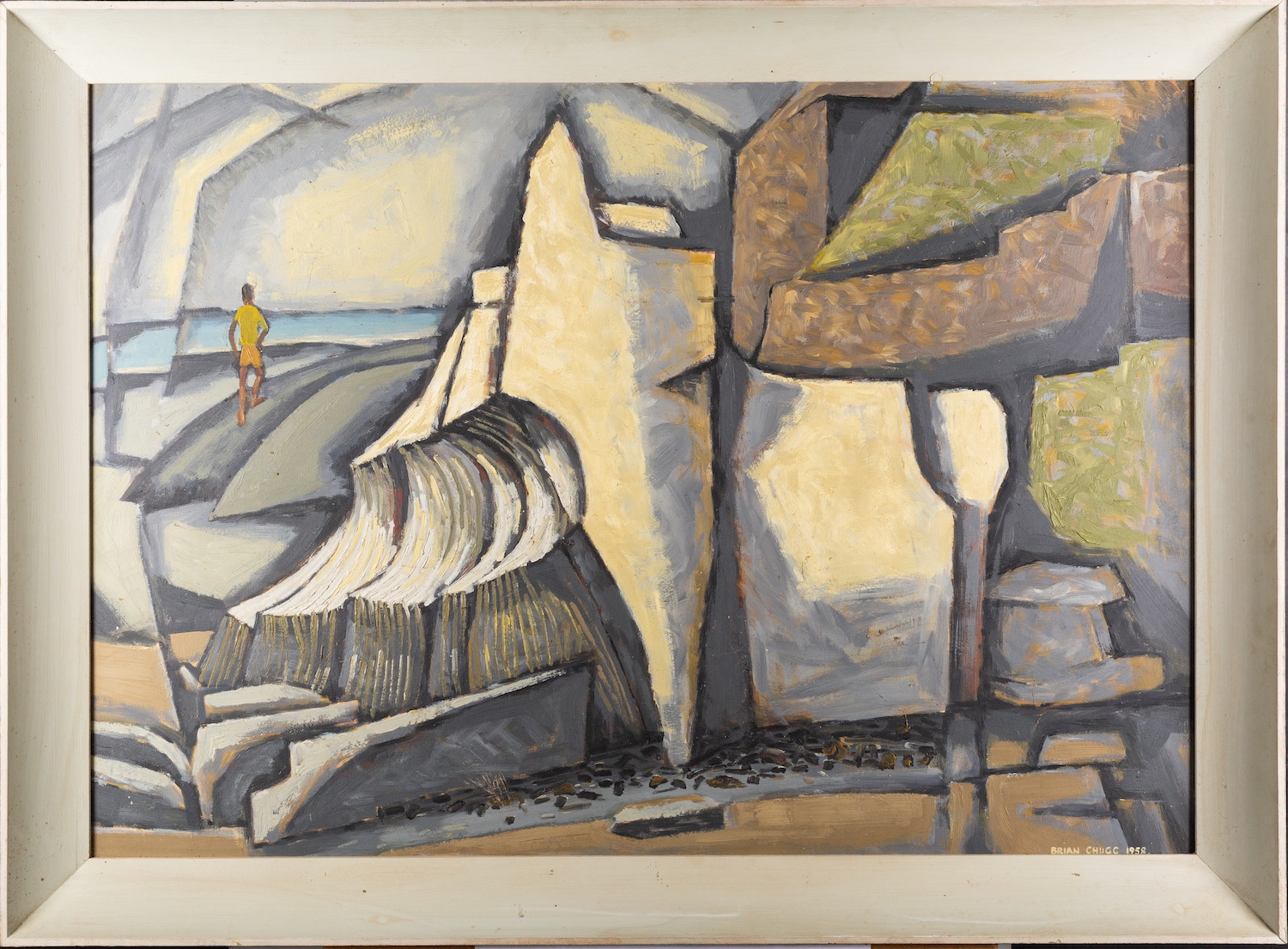 Brian Chugg | Boulder - Oil on board (1958) | MutualArt