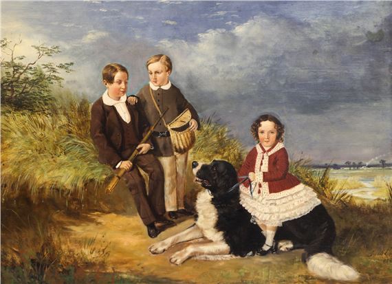 John MacLeod | John McLeod ''The Family'' 1854 Oil on Panel (1854 ...
