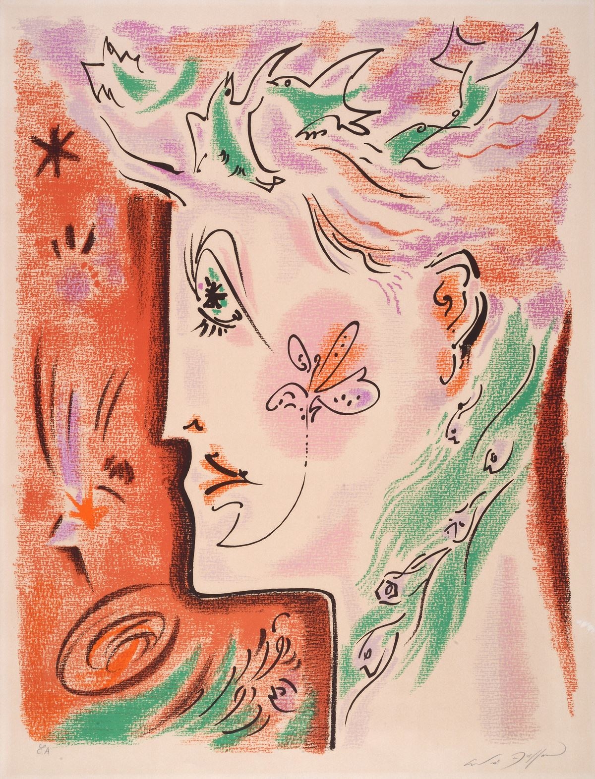 André Masson | Femme surrealiste, 1970 (1970) | MutualArt