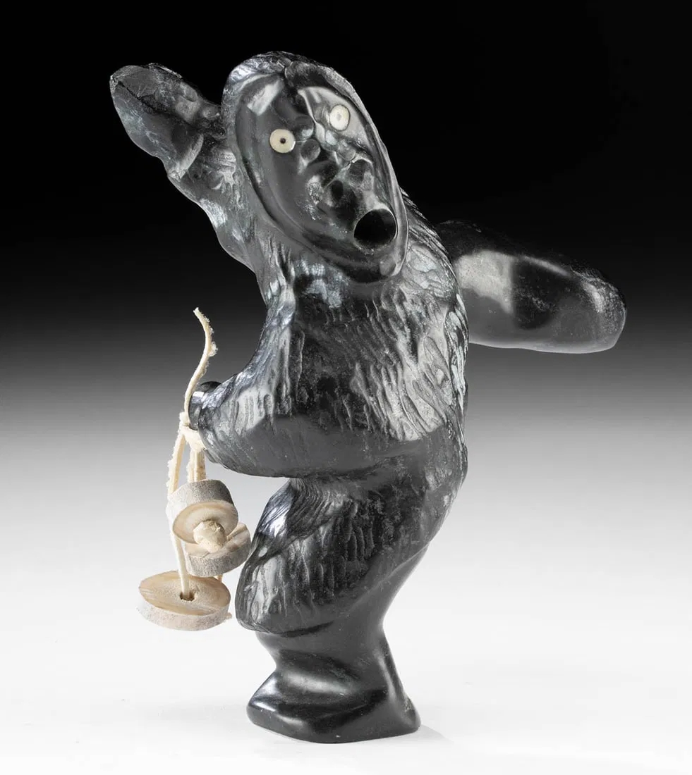 Canadian School, 20th Century | Male Throwing a Bola | MutualArt