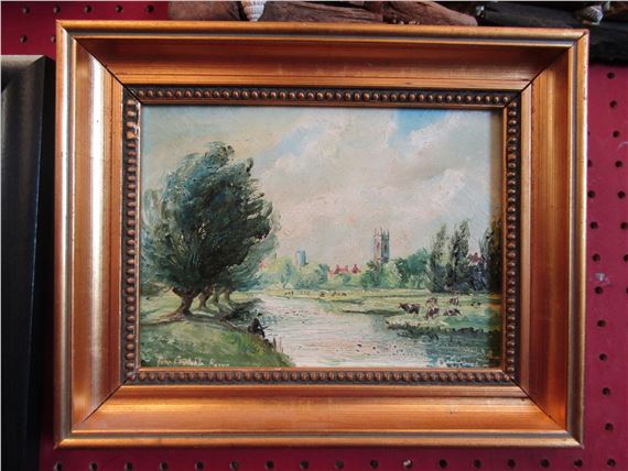 John Constable Reeve | Bungay Church from the bypass | MutualArt