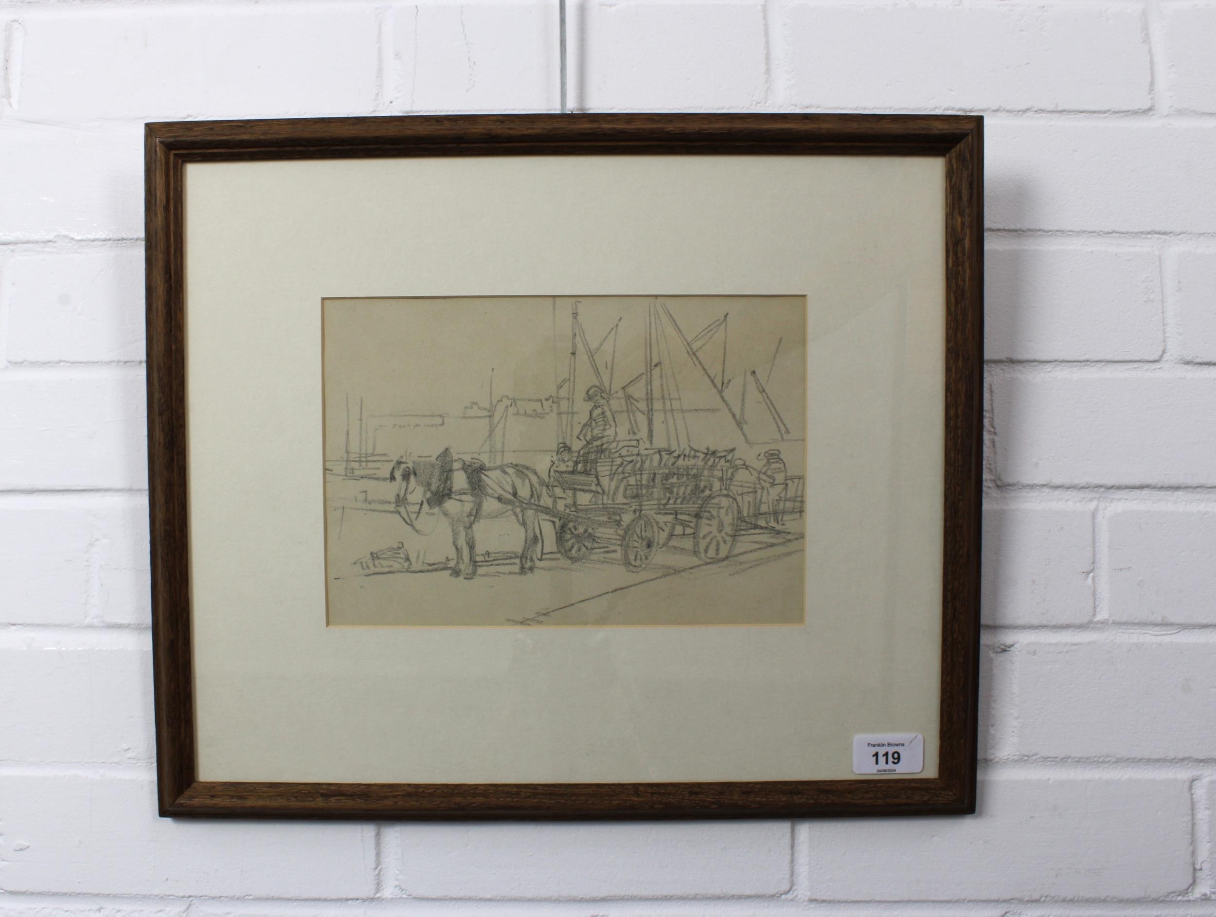 David Macbeth Sutherland | HORSE WITH TUNA FISH IN LA DIGUE | MutualArt