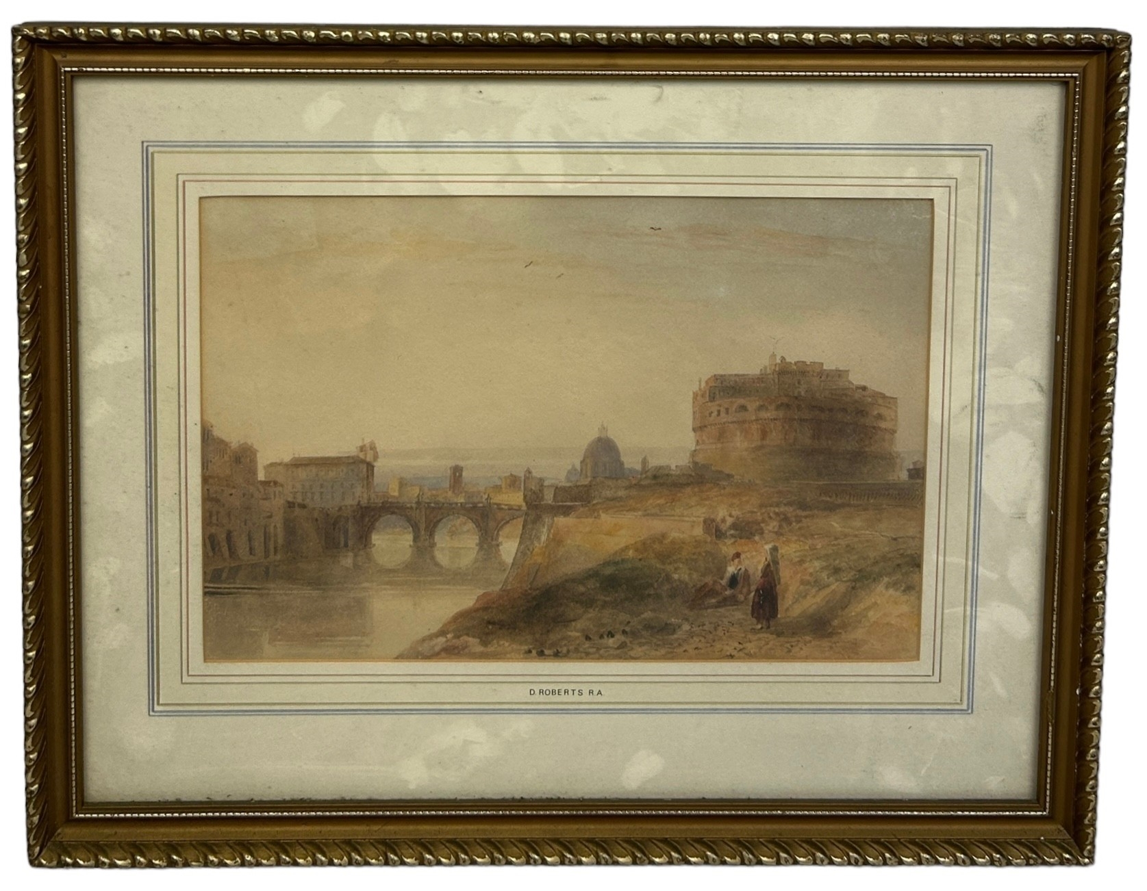 David Roberts | A WATERCOLOUR DRAWING ON PAPER DEPICTING CASTEL SANT ...