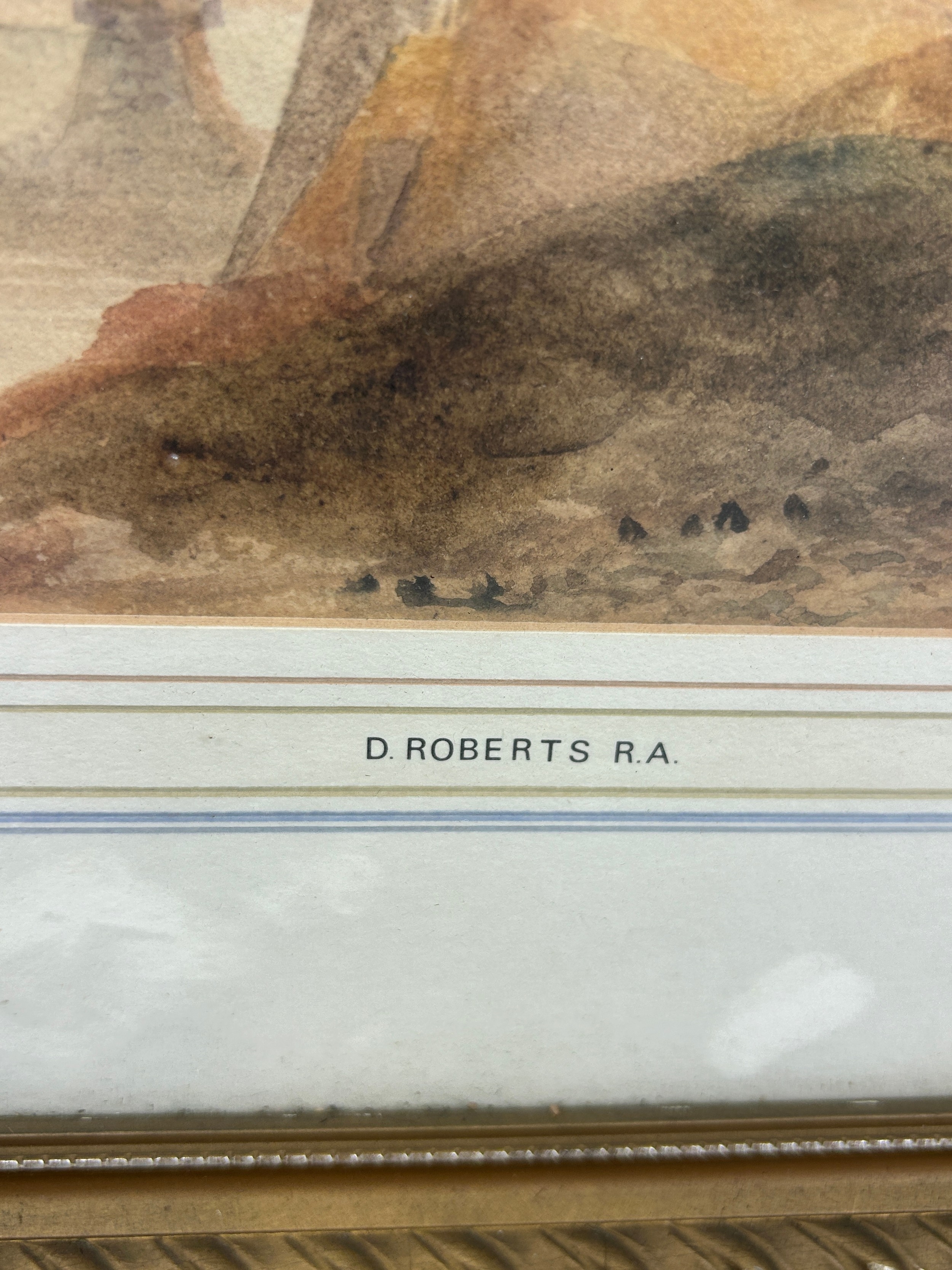 David Roberts | A WATERCOLOUR DRAWING ON PAPER DEPICTING CASTEL SANT ...