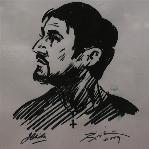 Harold Riley | portrait of opera singer John Christo, produced as a run ...