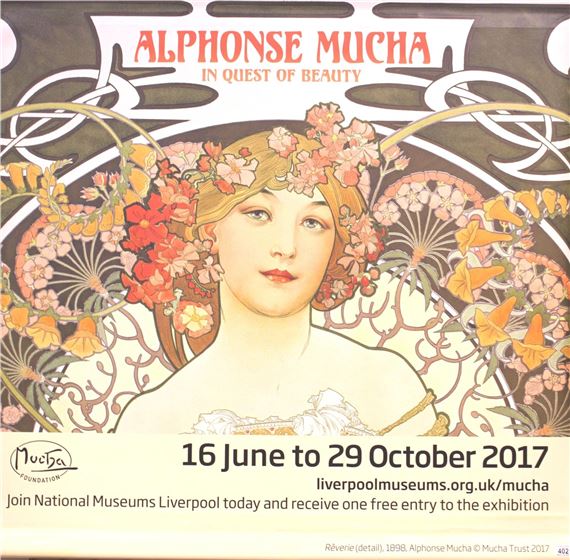 Alphonse Mucha | Large Alphonse Mucha banner for a Liverpool Museum ...