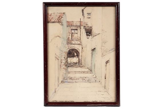 Victor Noble Rainbird | Stairs looking from Bell Street to Tyne Street ...
