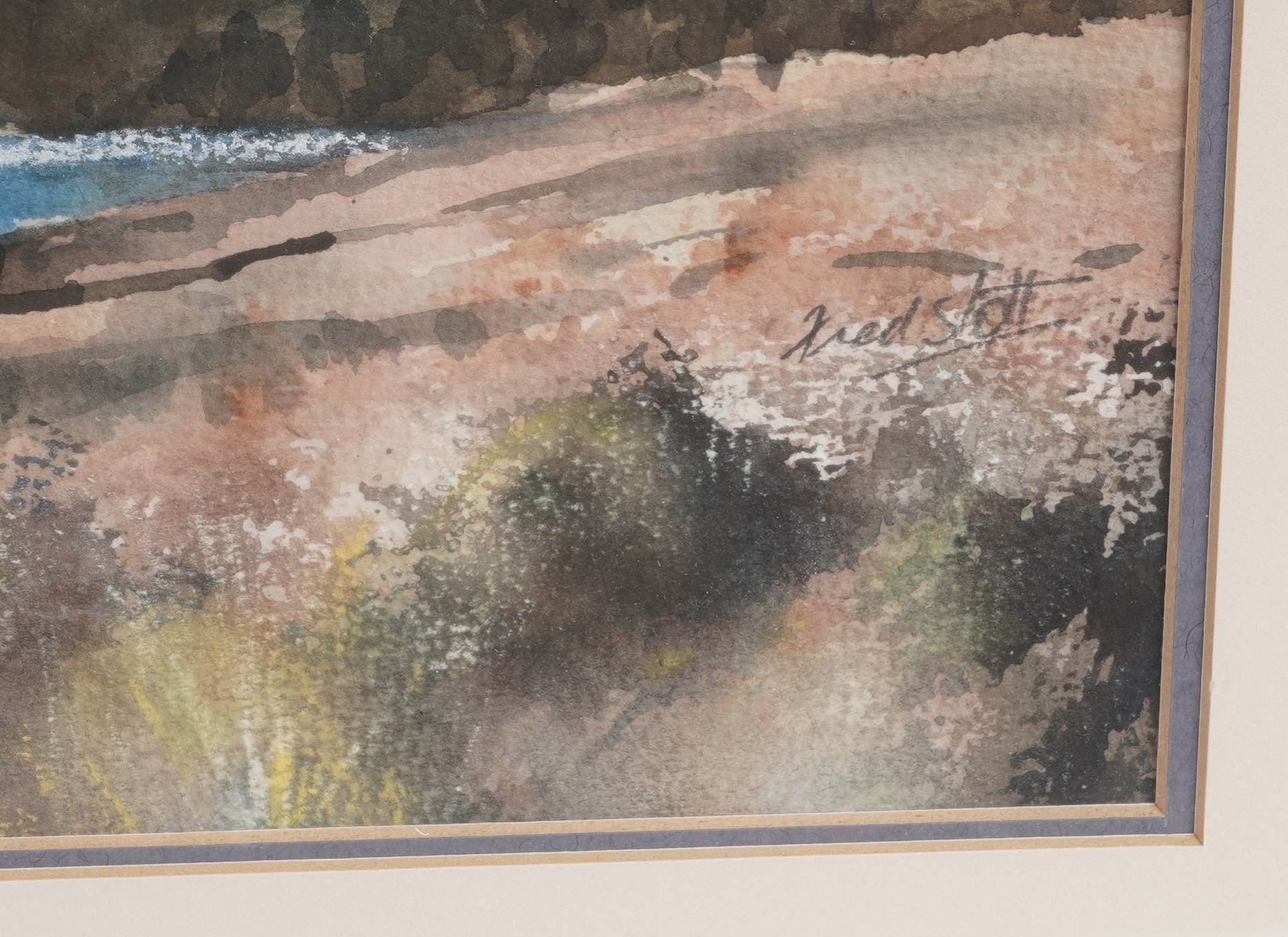 Fred Stott | Lake View with Snow Capped Mountains | MutualArt