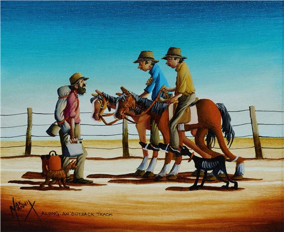 Max Mannix | Along An Outback Track | MutualArt