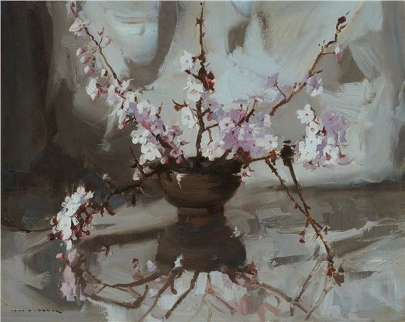 Alan Douglas Baker | Cherry Blossom with Reflection | MutualArt