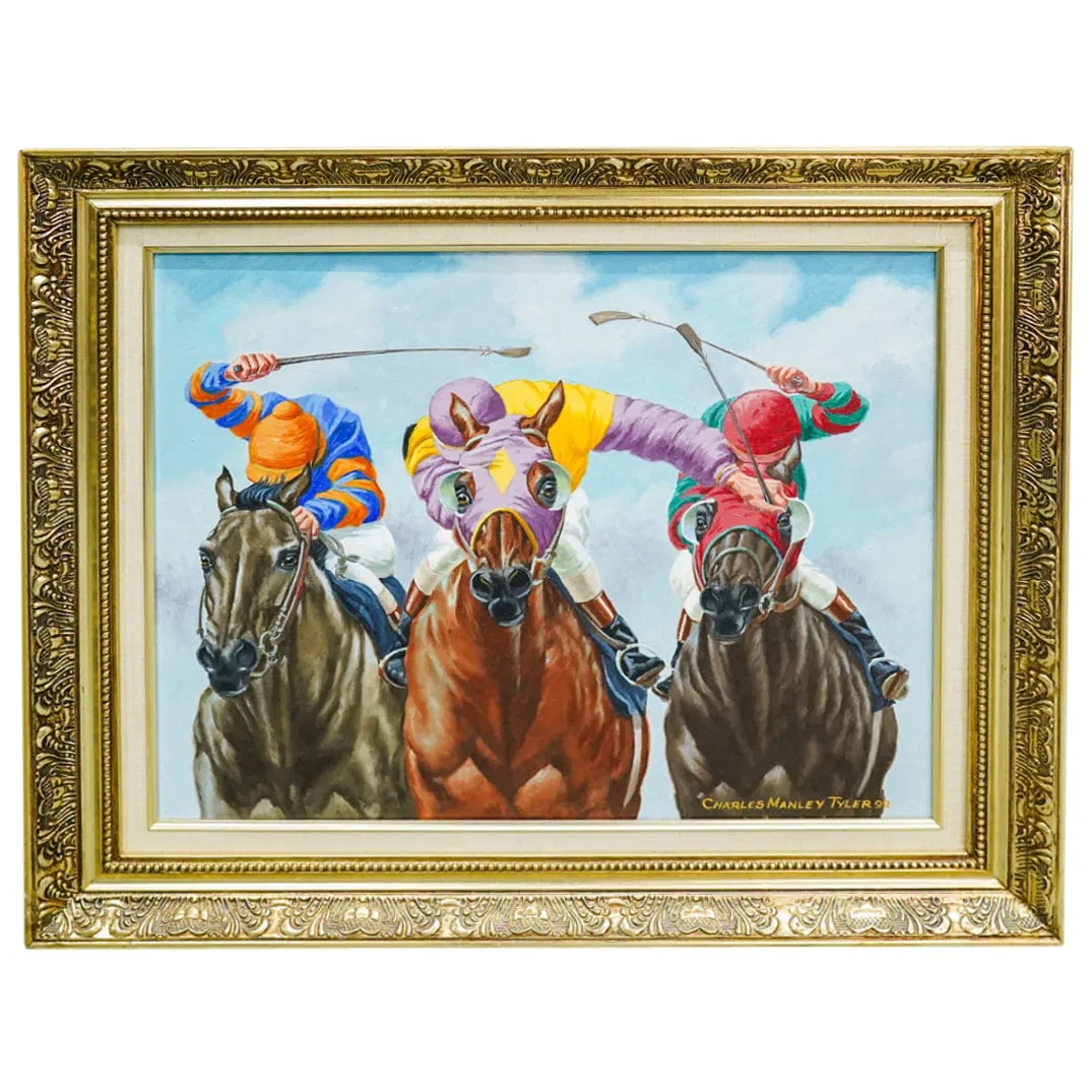 Charles Manley Tyler | Horse racing scene (1992) | MutualArt