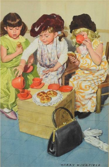 Harry Wingfield | Children's Teaparty (1910) | MutualArt