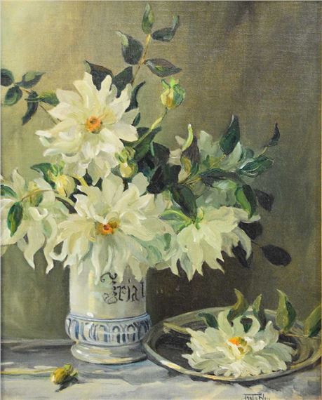 Lady Freda Blois | Bouquet of Dahlias (1880) | MutualArt
