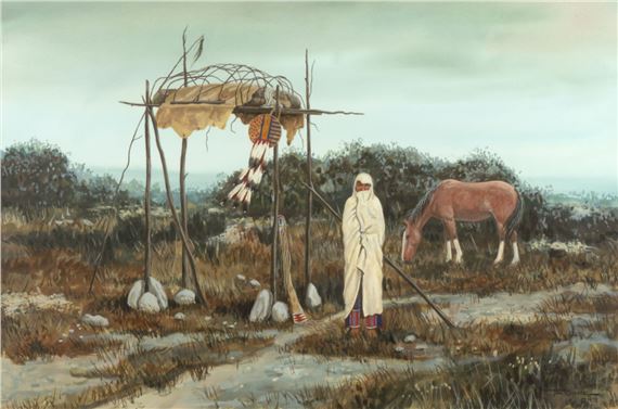 Paul Surber | Paul Surber (1942-), Burial (1978) | MutualArt