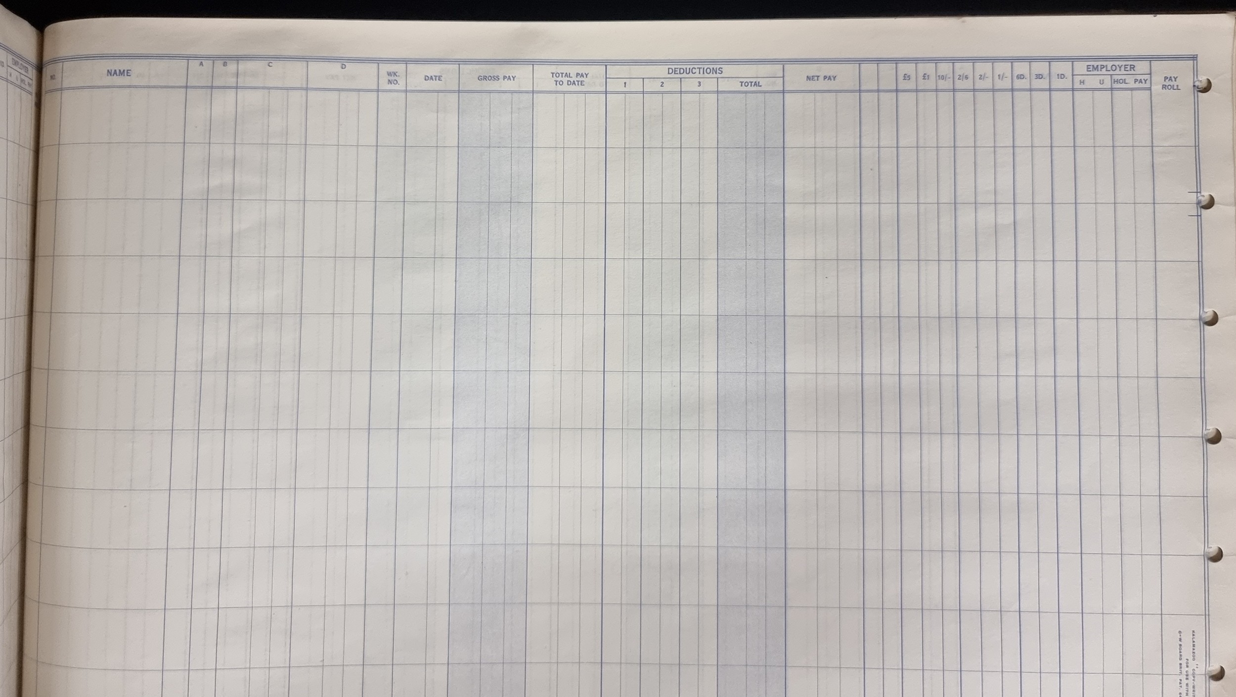 L. Stewart | A very large vintage leatherbound ledger of sales book ...