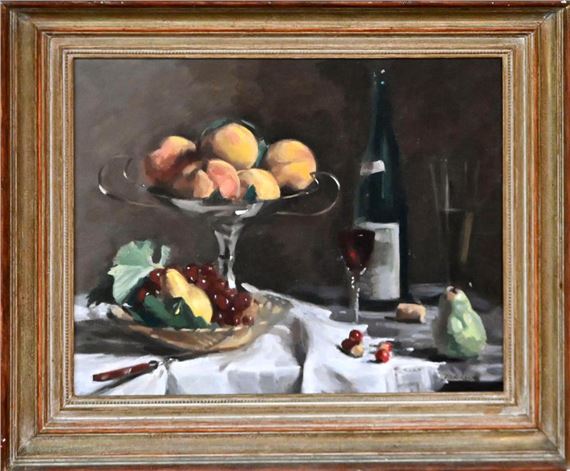 Bruce Fletcher | (STILL LIFE WITH APRICOTS AND WINE) 1961 (1961 ...