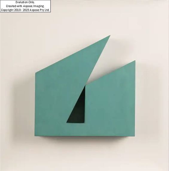 John Carter | Enclosed Shape in a Square (Green) | MutualArt