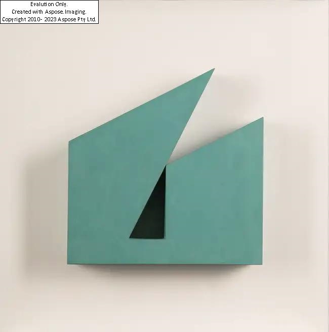 John Carter | Enclosed Shape in a Square (Green) | MutualArt