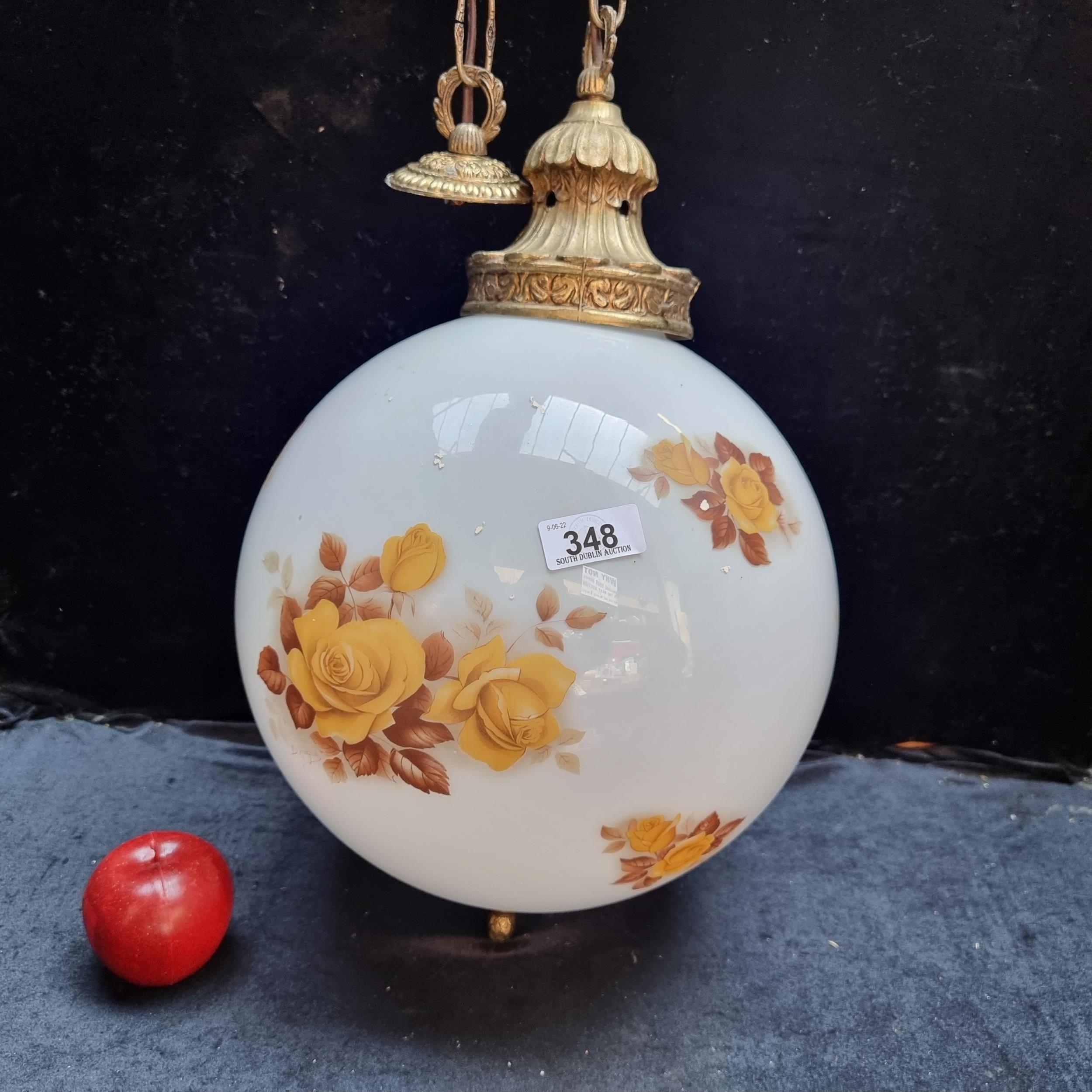 D. Hague | A very large bauble pendulum ceiling lamp. Comprising of a ...