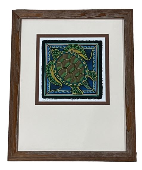 Kae Taylor | KAE TAYLOR Sea Turtle Batik Print | MutualArt
