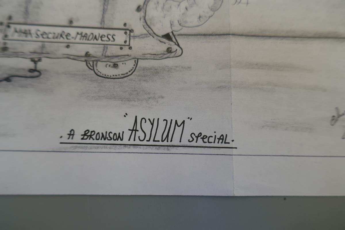 Charles Bronson | Original signed Charles Bronson jail art | MutualArt