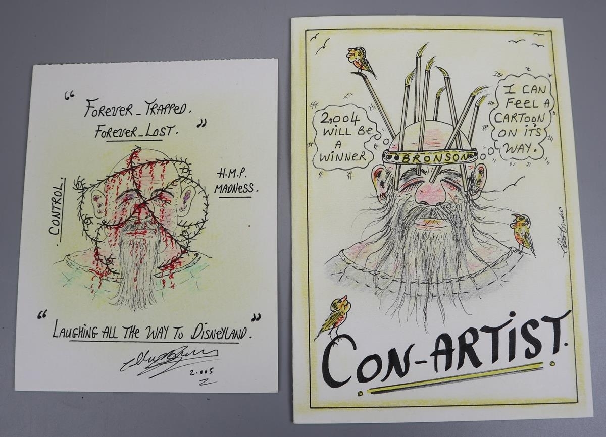 Charles Bronson | Charles Bronson original jail art | MutualArt