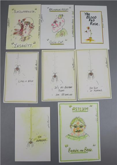 Charles Bronson | 7 Charles Bronson original jail art post cards ...