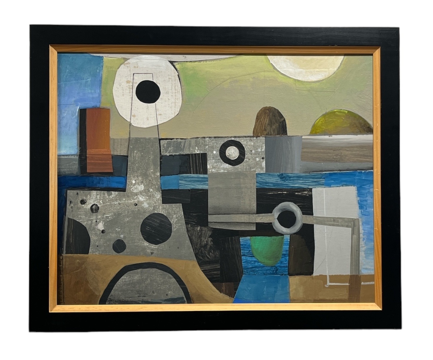 Brian Overley | BRIAN OVERLEY Abstract Oil on Board | MutualArt