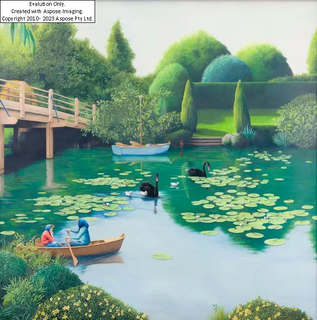 David Suff | Mill Pond & Laughter (1992) | MutualArt