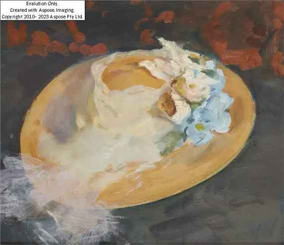 Frederick Deane | Hat with flowers | MutualArt