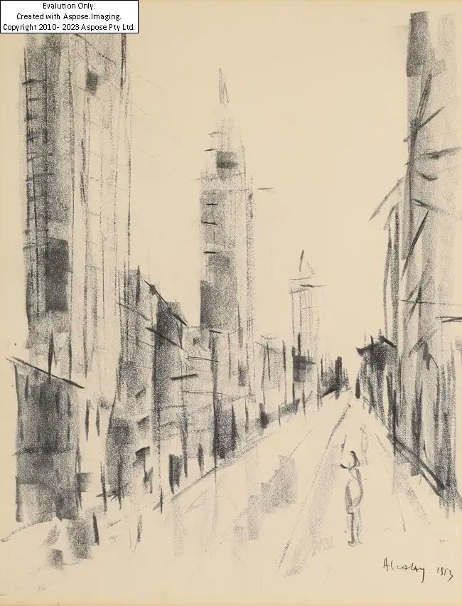 Albert Alcalay | Cityscape (1964) | MutualArt