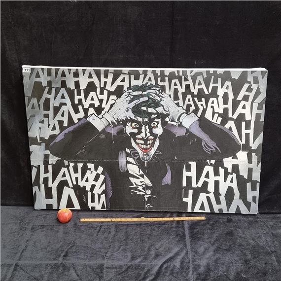 Alan Moore | A very large acrylic graphic painting of the Joker on ...
