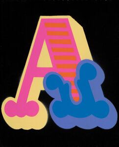 Ben Eine | New Circus Font Letter A, 2022 (2022) | MutualArt
