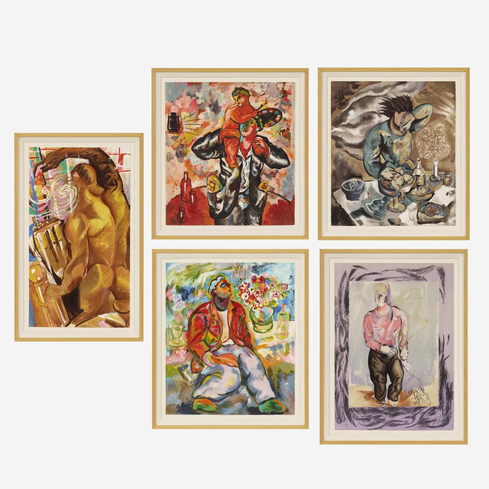 Sandro Chia | Man and Dog; Torso; Alchemist's Accident; Bread/Wine ...