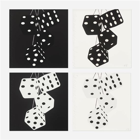 Donald Sultan | Fuzzy Dice suite (2017) | MutualArt