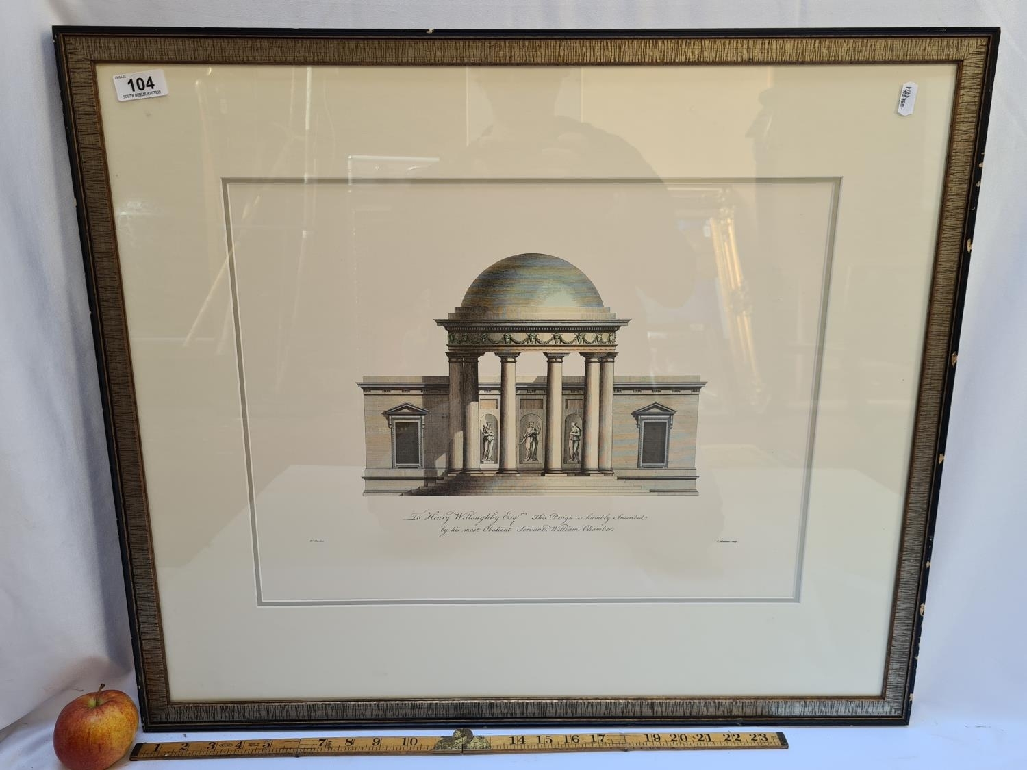 William Chambers | Very large Print of a plan by William Chambers of a ...
