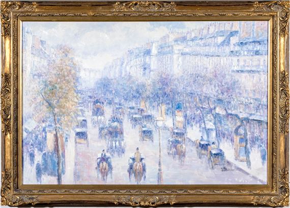 Gail Sherman Corbett | Impressionist Style Paris Street Scene | MutualArt