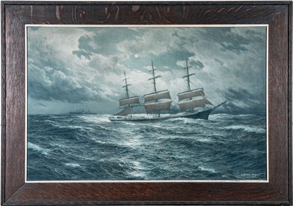 Hugo Schnars-Alquist | Ships That Pass in The Night, (1909) | MutualArt