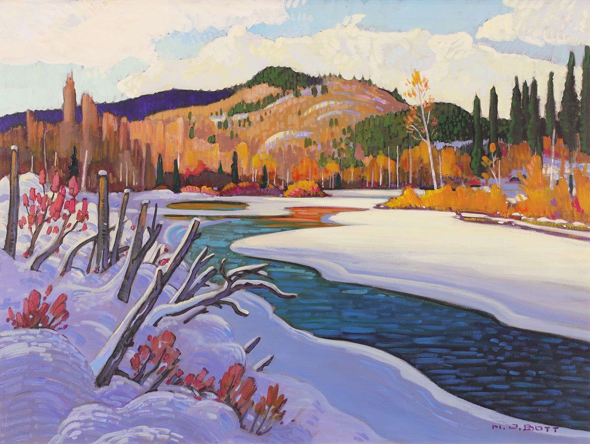 Nicholas Bott | GREENVILLE B.C. (NASH RIVER, INDIAN VILLAGE) | MutualArt