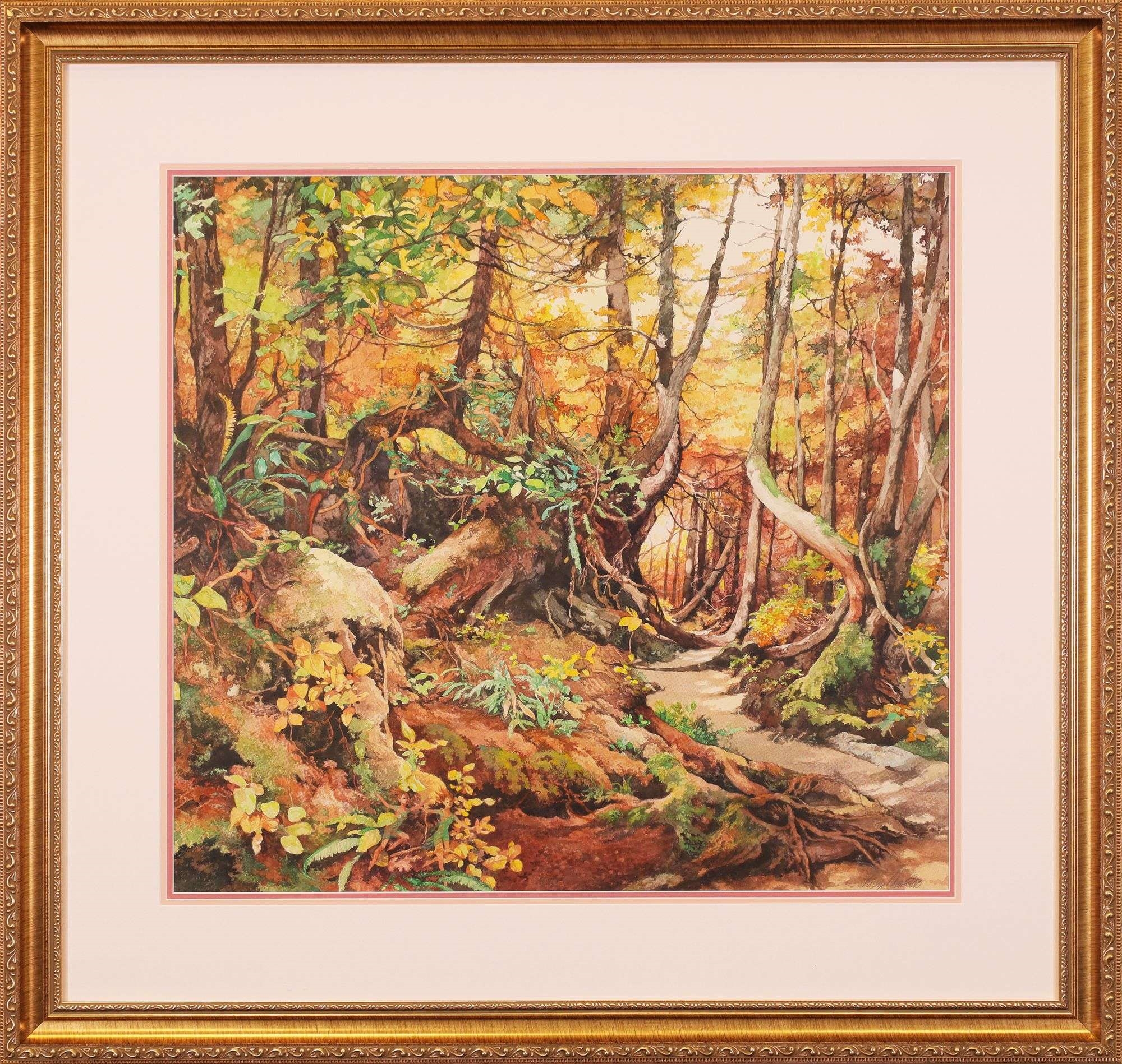 Mary Masters | FAIRIES IN A WOODLAND SETTING (20th Century 21st Century ...